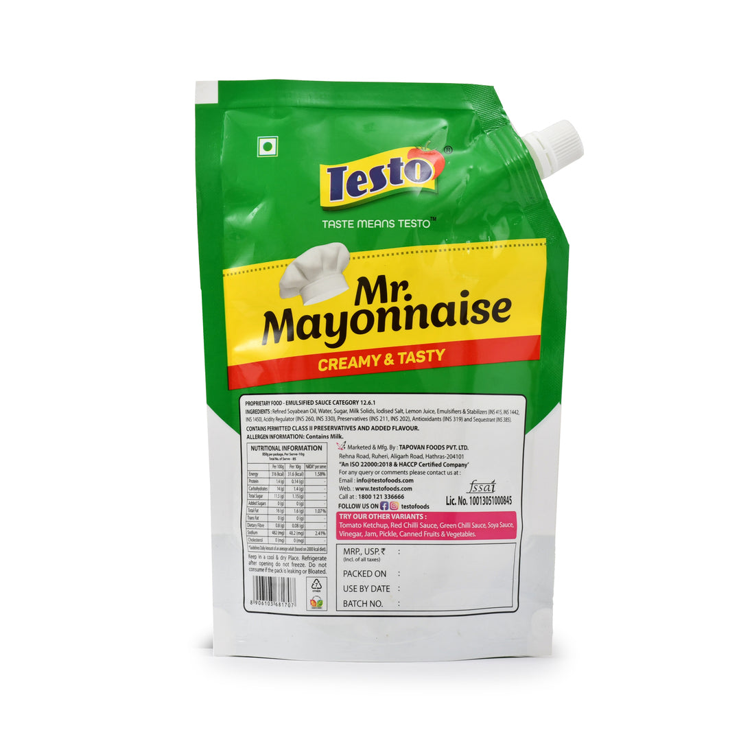 Mr. Mayonnaise - 850g – Tapovan Foods Pvt Ltd