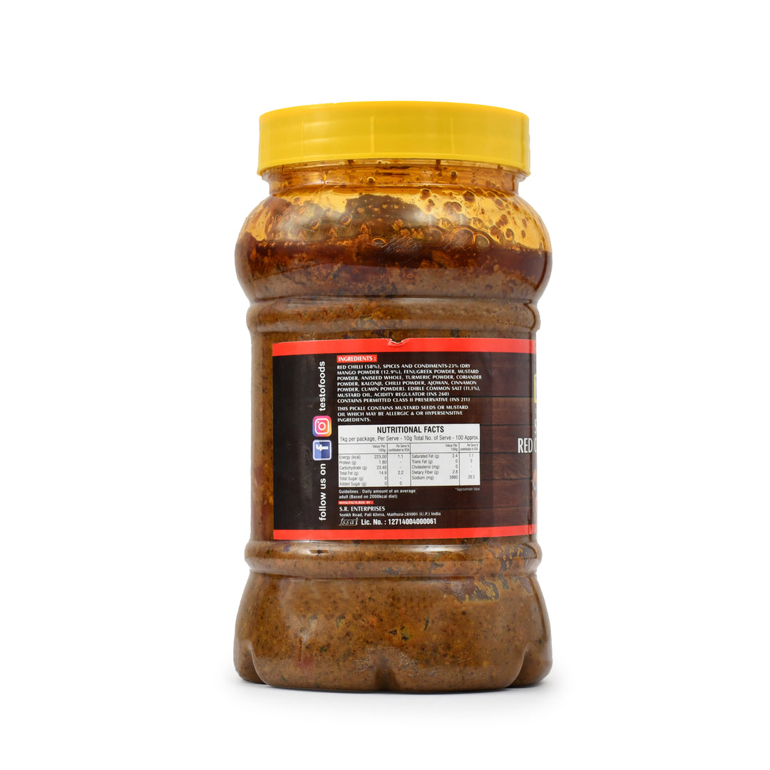 Red Chilli Pickle - Stuffed - 1kg – Tapovan Foods Pvt Ltd