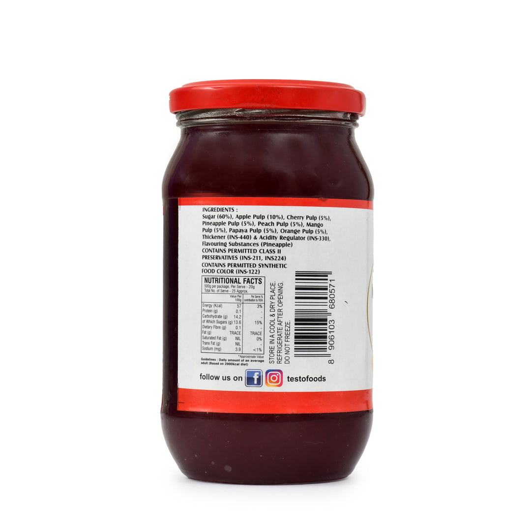 Mixed Fruit Jam - 500g – Testo Foods
