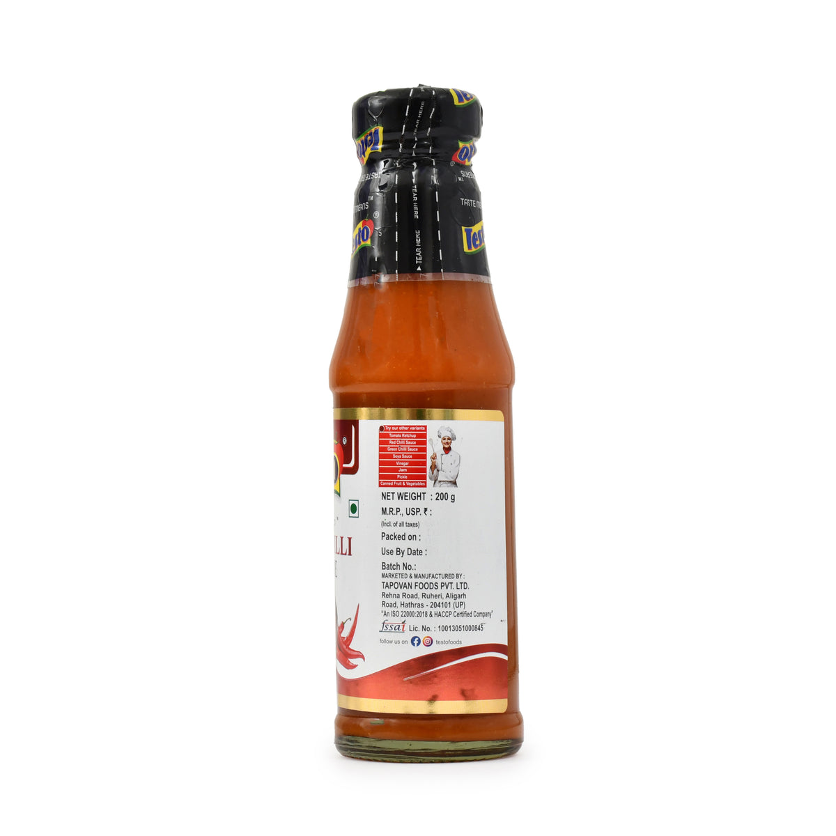 Red Chilli Sauce - Bottle - 200g – Tapovan Foods Pvt Ltd